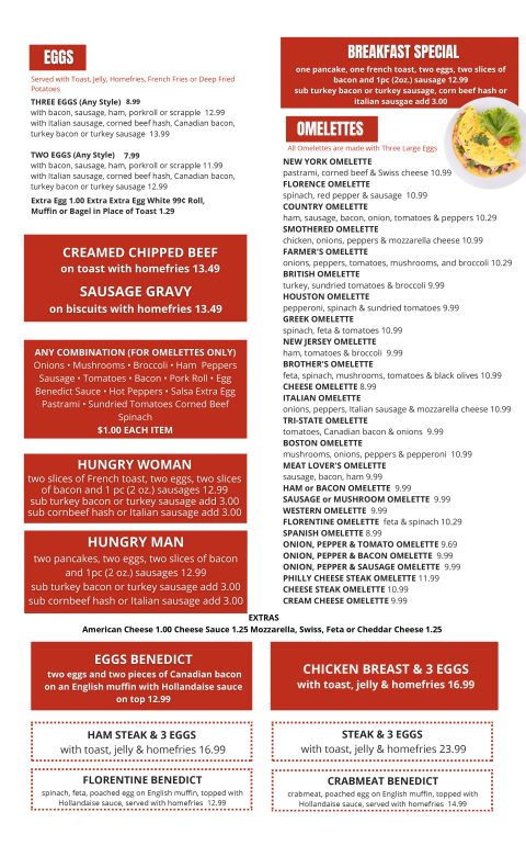 Our Menu - Brothers Diner